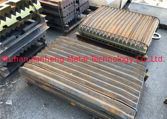 High Precision Jaw Crusher Spare Parts , Mn18cr2 Material Manganese Jaw Plate