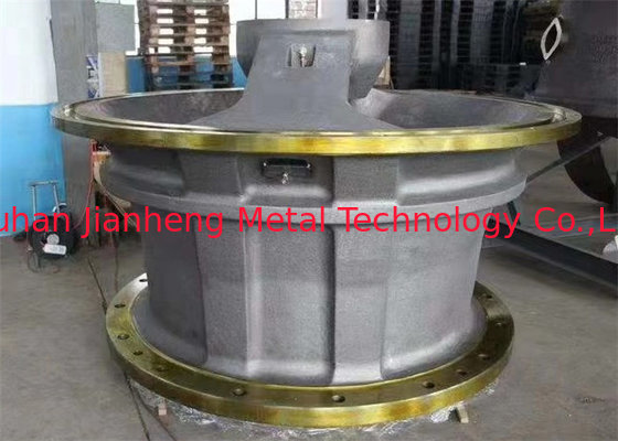 Cone Crusher Bottom Shell / Alloy Steel Upper Shell With Heat Treatment