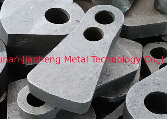 Double Hole Manganese Hammer Crusher Spare Parts By Lost Foam Casting Process